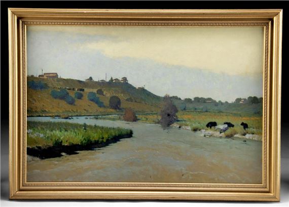 Paul Forster | River Pastoral Scene | MutualArt