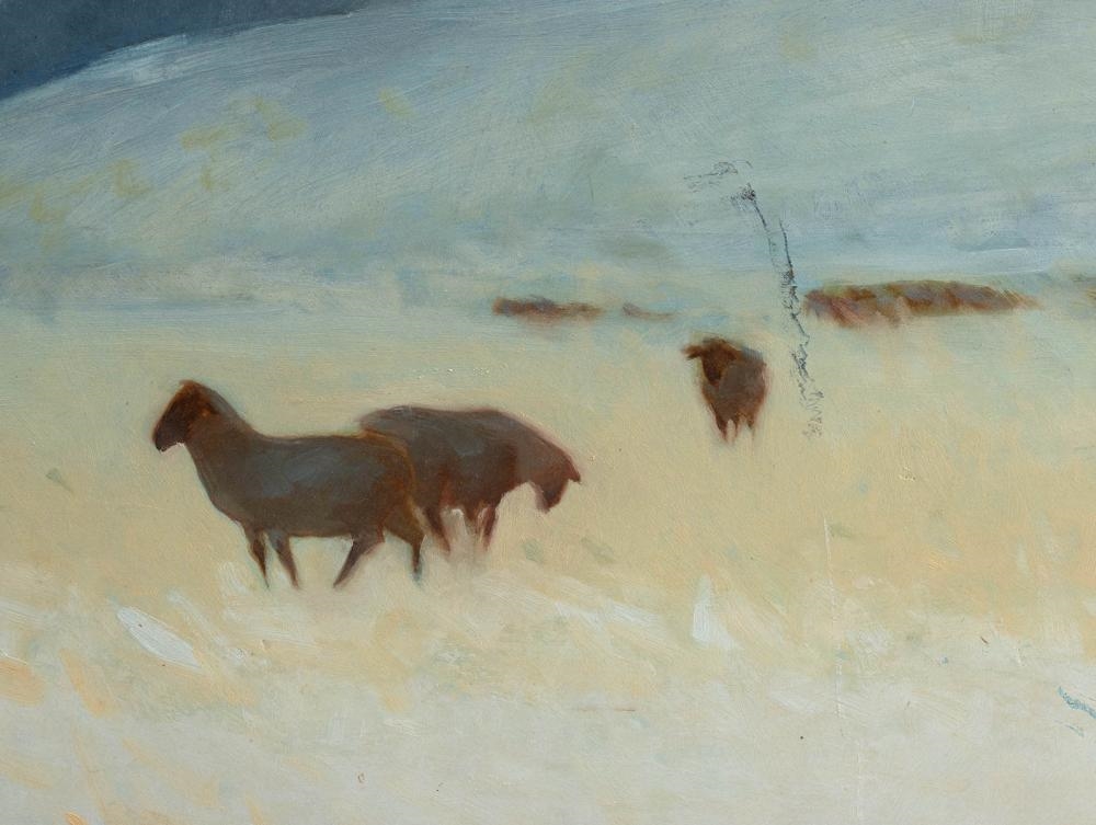 Paul Forster | Sheep Roaming Prairie | MutualArt
