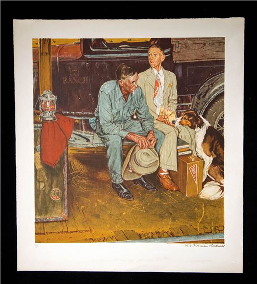 Norman Rockwell | Breaking Home Ties (1970s) | MutualArt