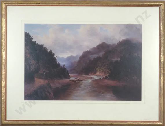 William George Baker | Buller Gorge & Hawk's Crag (1977) | MutualArt