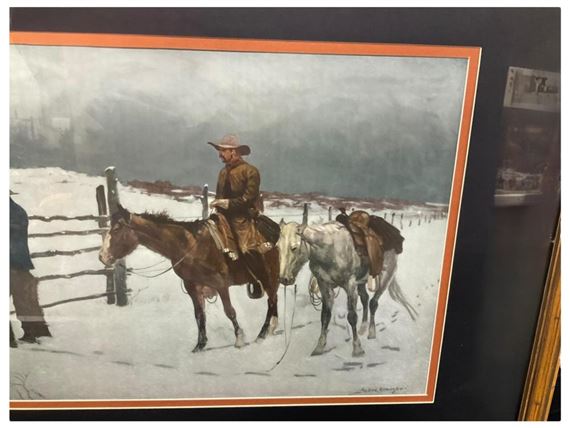 Frederic Remington | The Fall of the Cowboy | MutualArt