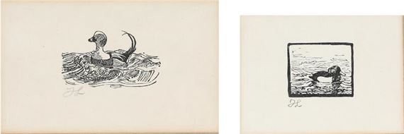 Johannes Larsen | Two compositions with birds | MutualArt