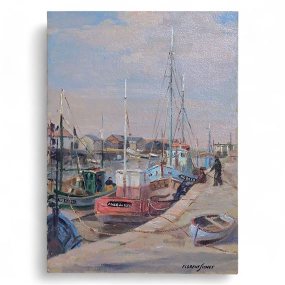 Florent Sichet | Noirmoutier, chalutiers et caseyeurs amarrés quai ...