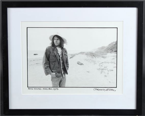 Henry Diltz | Portrait of Neil Young, Malibu 1975 (1975) | MutualArt
