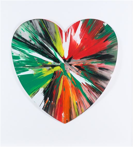 Damien Hirst | Heart spin painting (2009) | MutualArt