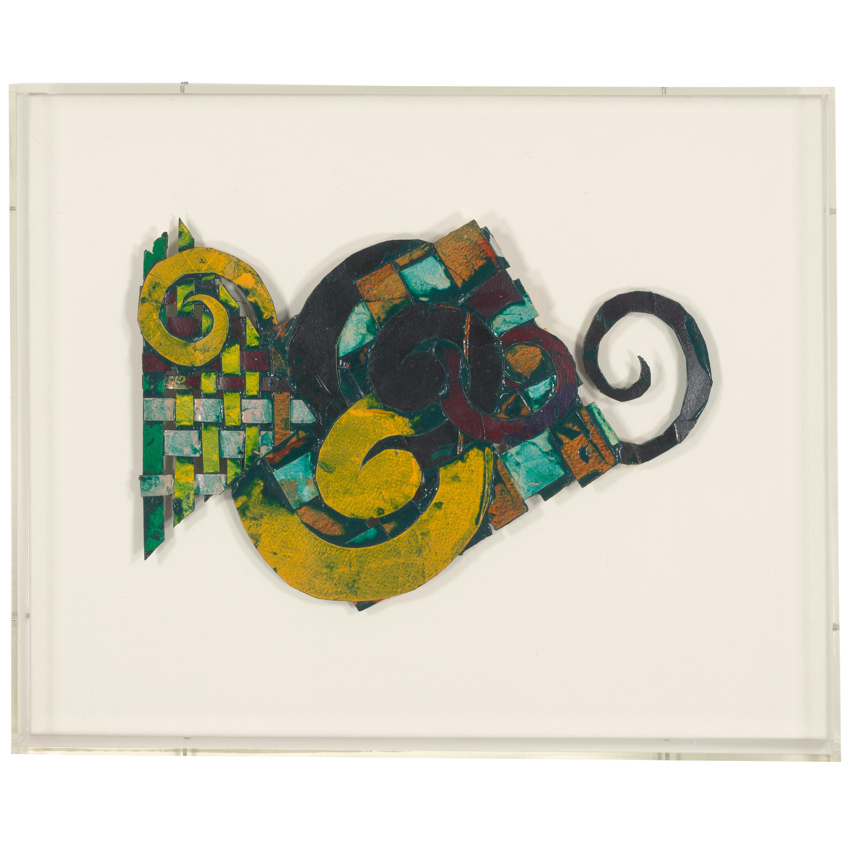 Alvin Loving | Untitled (Spiral Collage) 1997 acrylic on cut and ...