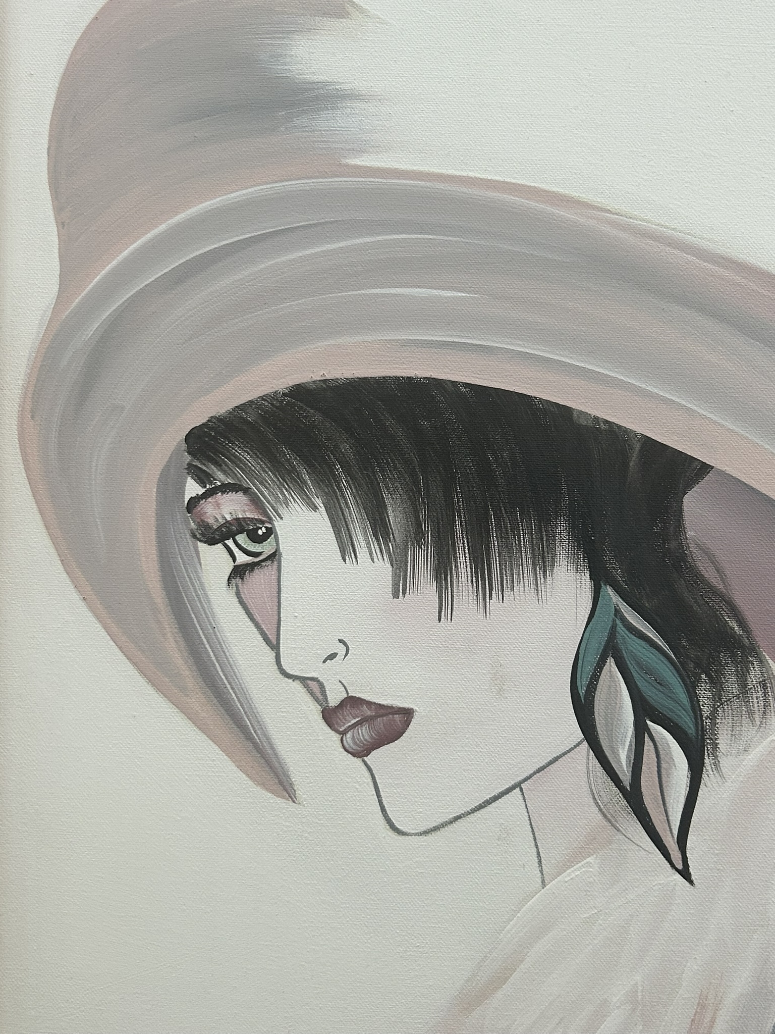 Frank Walcutt | A Vintage Painting of Three Faces of Eve | MutualArt