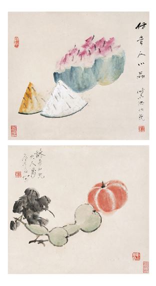 Xu Gu | Watermelon and Gourds | MutualArt