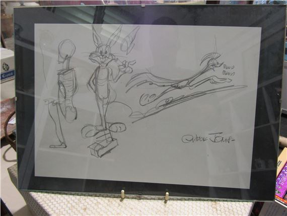 Chuck Jones | An original pencil sketch of Bugs Bunny | MutualArt
