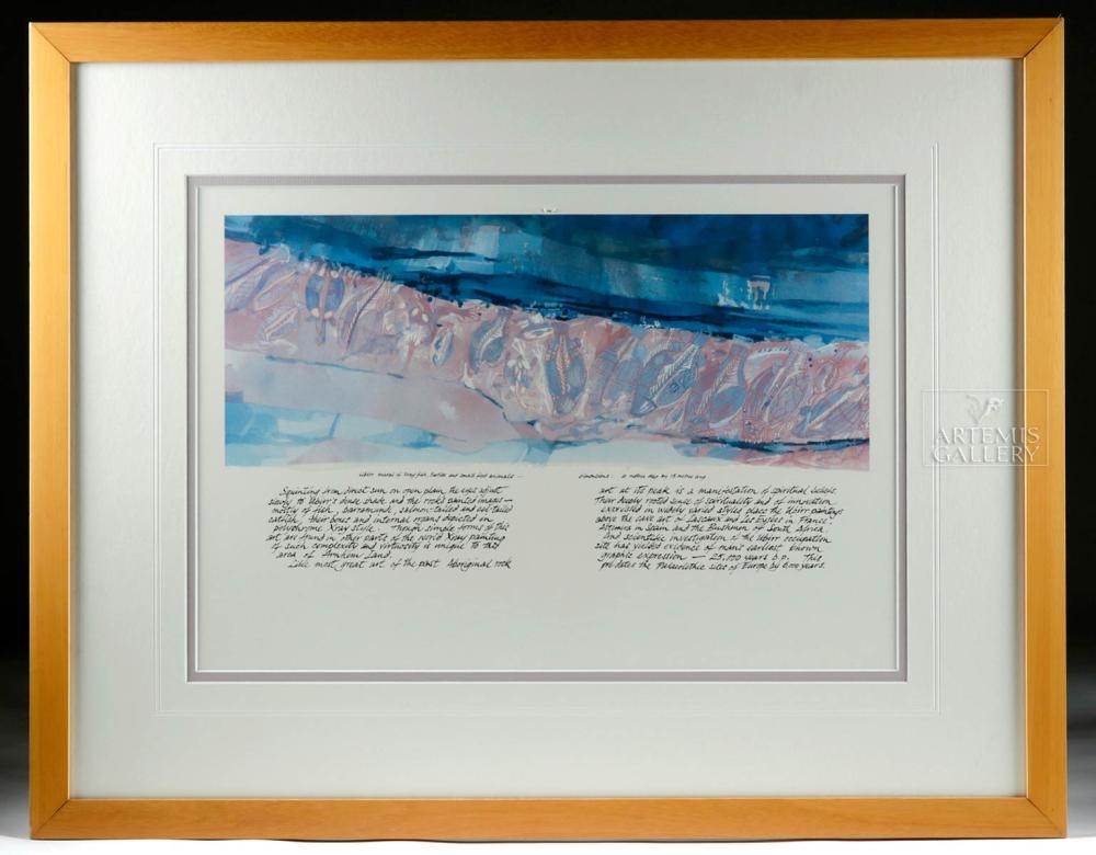 Frank Hodgkinson | Ubirr mural of Xray fish, turtles and small food ...