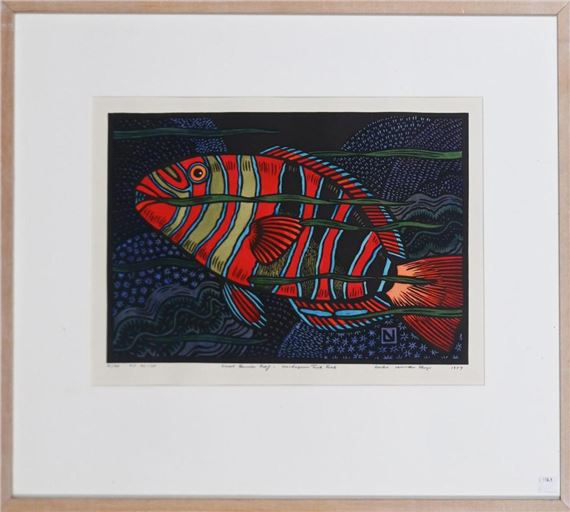 Leslie Sluys | GREAT BARRIER REEF - HARLEQUIN TUSK FISH (1987) | MutualArt
