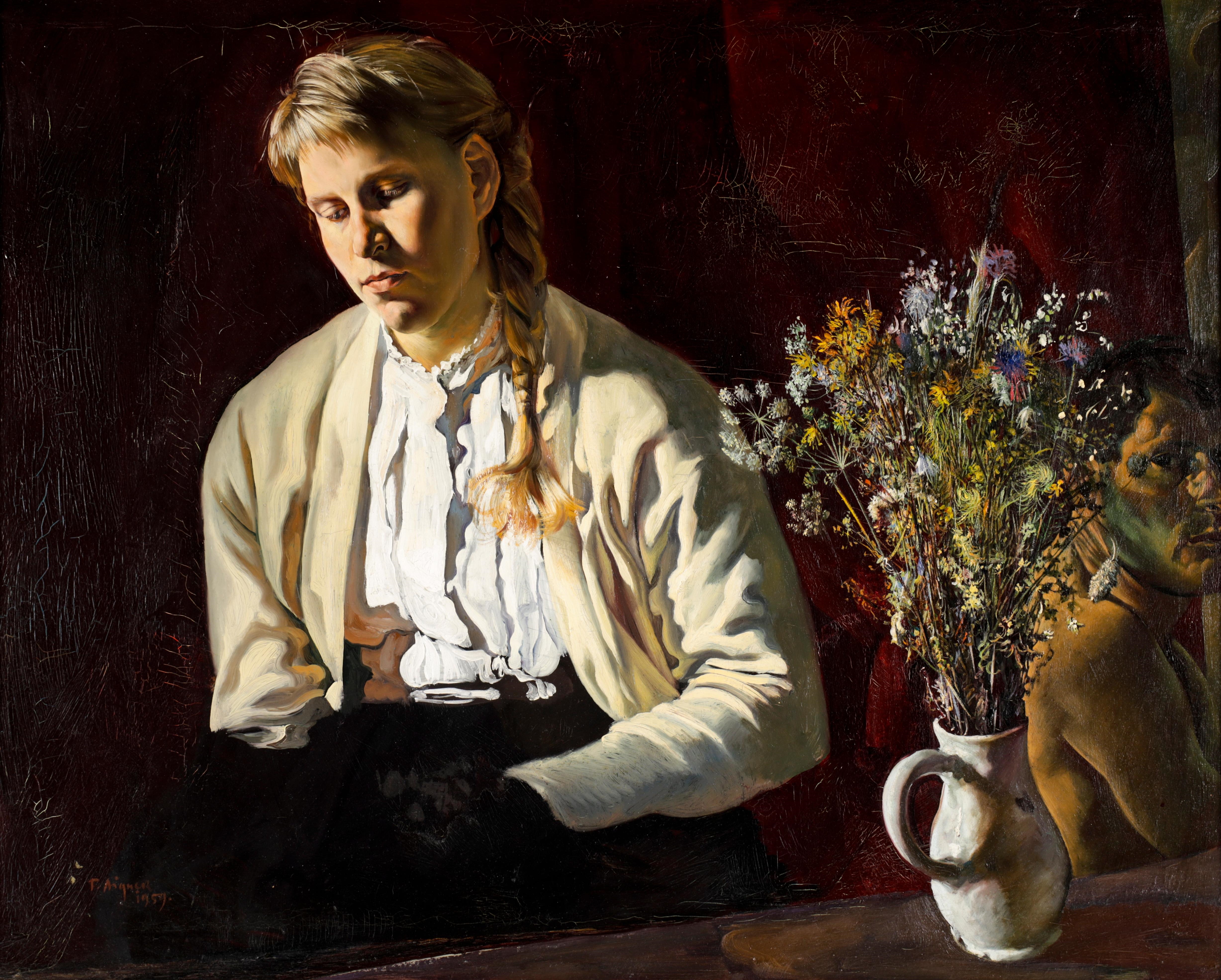 Fritz Aigner | Selbstportrait mit der Künstlerin AUGUSTE KRONHEIM ...
