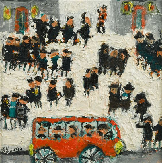 Sue Atkinson | The Red Bus | MutualArt