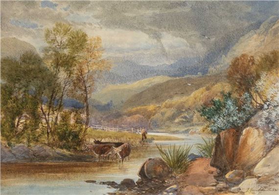 James Burrell Smith | Cattle Watering | MutualArt