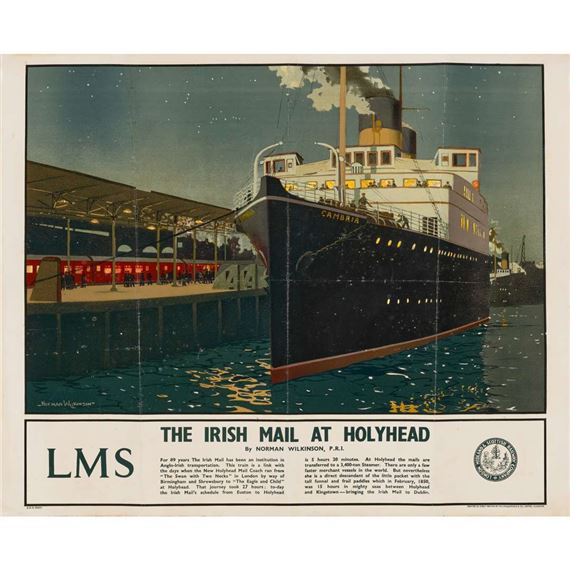 Wilkinson Norman | THE IRISH MAIL AT HOLYHEAD (Circa 1925) | Compare ...