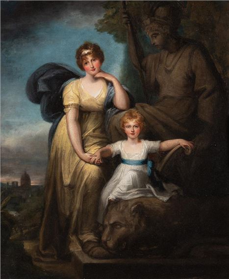 Maria Cosway | PORTRAIT OF CAROLINE, PRINCESS OF WALES AND HER DAUGHTER ...