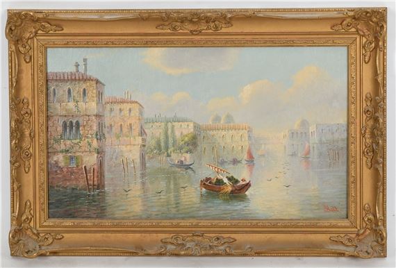 James Salt | Venetian Canal Scene | MutualArt