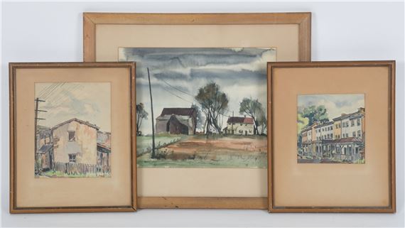 Frank Metz | Three Watercolors | MutualArt