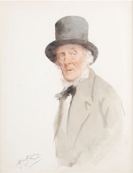 Henry Wright Kerr | Half-length Portrait of an Elderly Gentleman ...