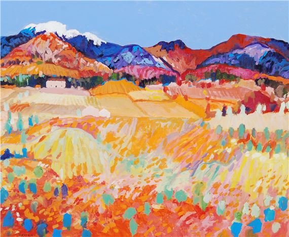 John Michael Saville | Landscape in Provence | MutualArt