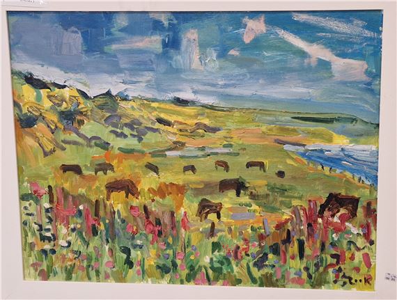 David Mackie Cook | Seagreens (Artists Garden | MutualArt