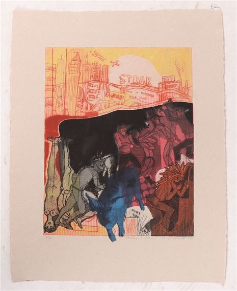Warrington Colescott | Chicago Indians (1969) | MutualArt