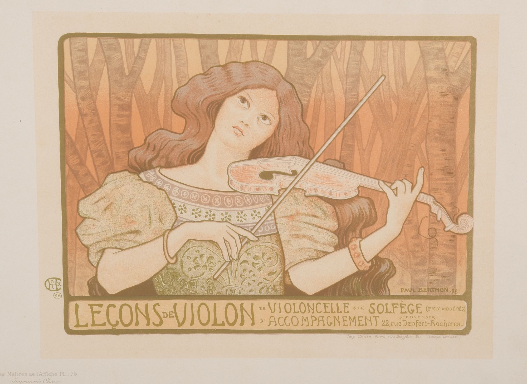 Paul Louis Joseph Berthon | Lecons de Violon (Circa 1897) | MutualArt