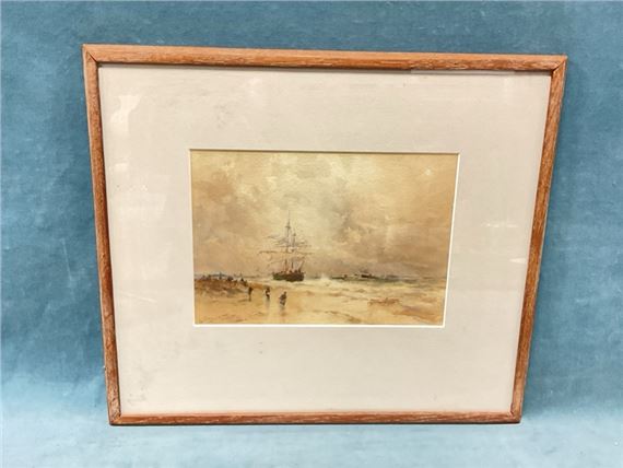 George Edward Horton | a collier brig aground on the Black Middens ...