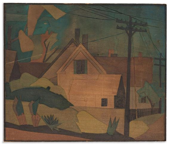 Blanche Lazzell | Back Street (1937) | MutualArt