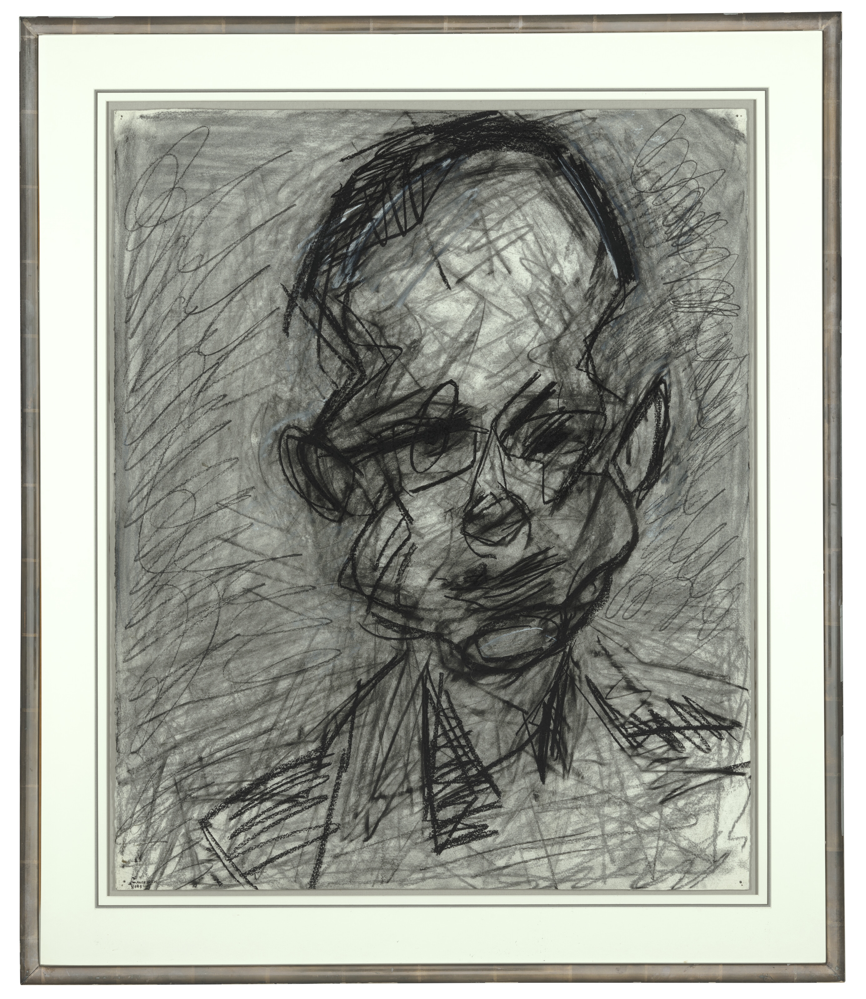 Frank Auerbach | Head of David Landau (1988 - 1989) | MutualArt