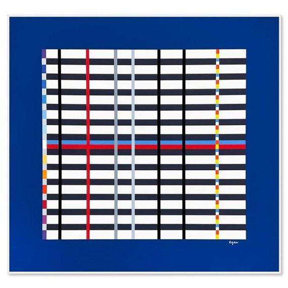 Yaacov Agam | Hommage du Mondrian (Dark Blue | MutualArt