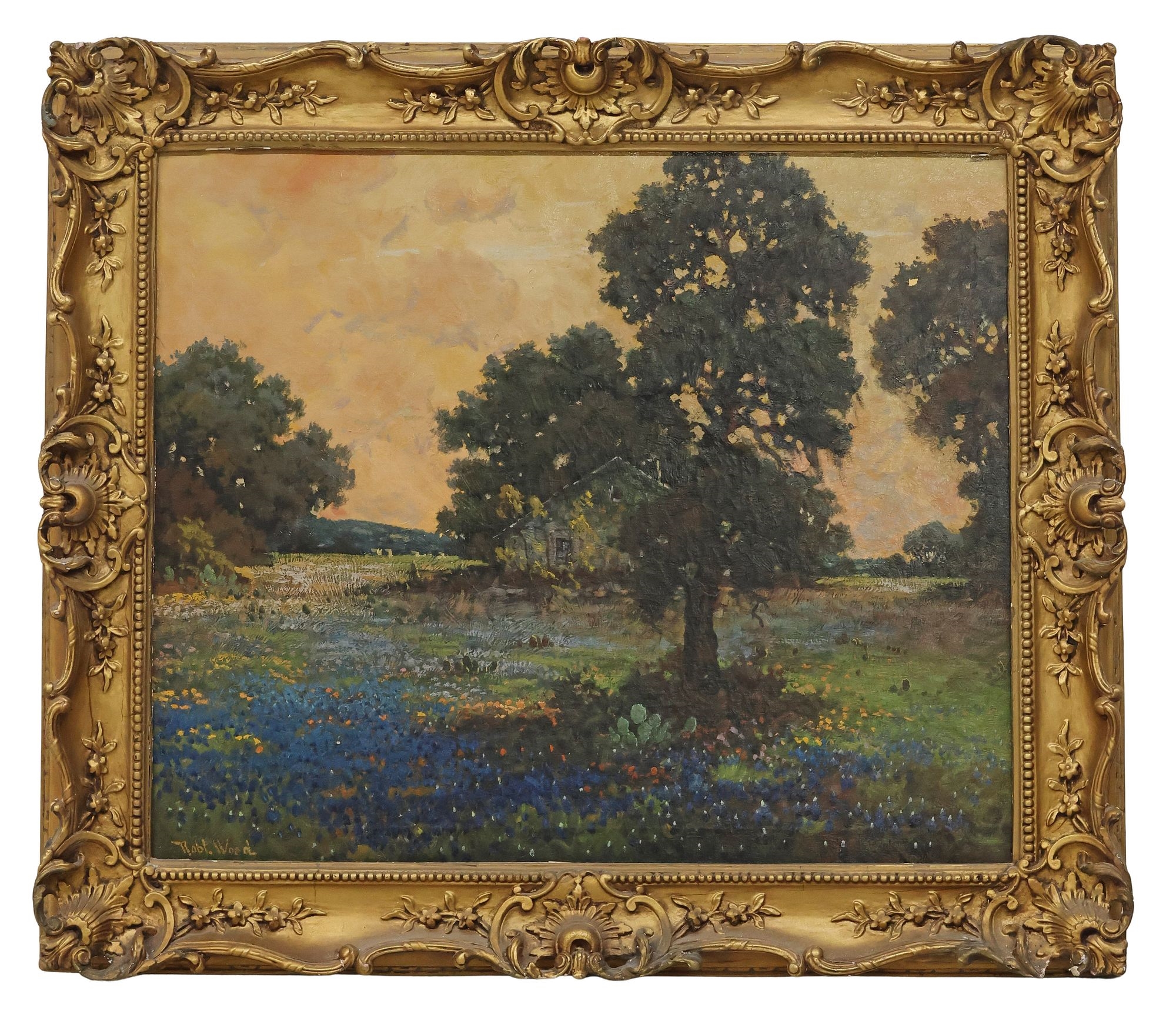 Robert W. Wood | Texas Bluebonnets Landscape | MutualArt