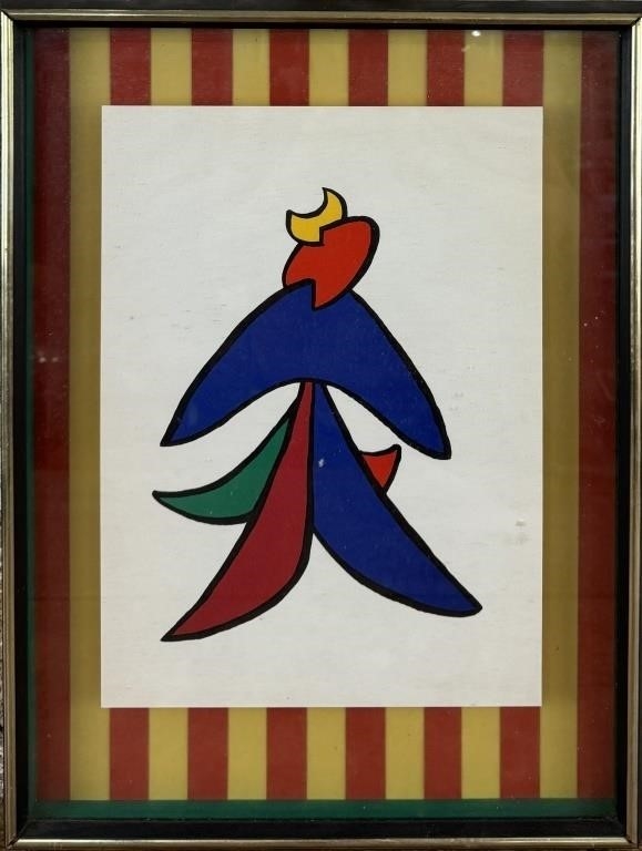 Alexander Calder | Intersecting Colored Shapes | MutualArt