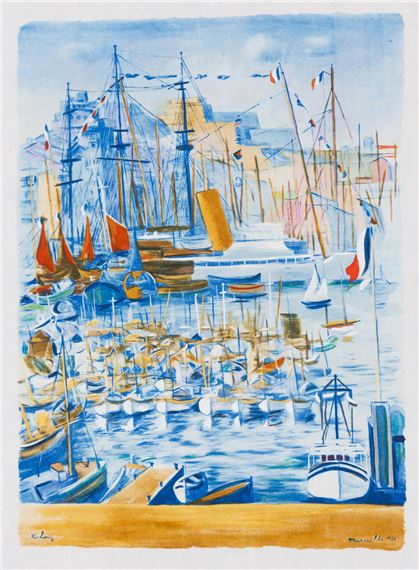 Moïse Kisling | Boats (1950) | MutualArt