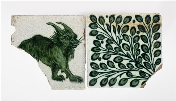 William de Morgan | Merton Abbey Lynx tile | MutualArt