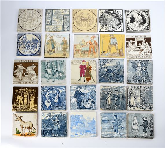 Helen J. A. Miles | Twelve Etruria Old English Months tiles | MutualArt