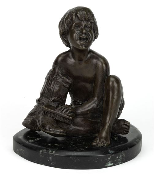 Trace Guthrie | Bronze Sculpture of a Shoeshine Boy (1960 - 1980 ...