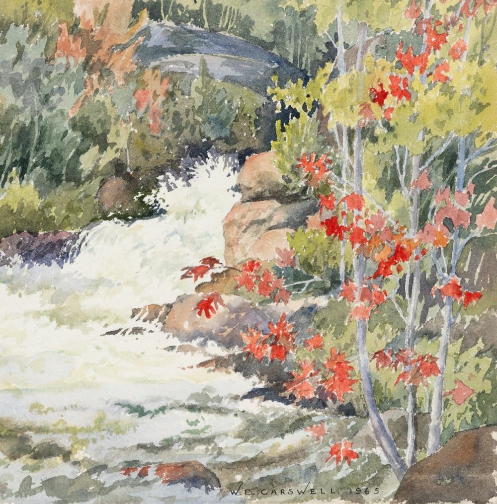 William E. Carswell | Hollow River Falls, Dorset (1965) | MutualArt