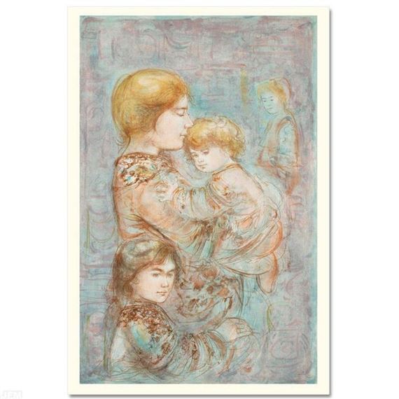 Edna Hibel | Woman with Children | MutualArt