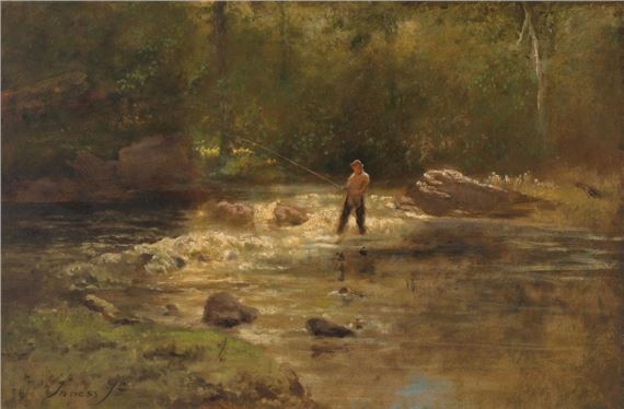 George Inness, Jr. | Fly Fisherman | MutualArt