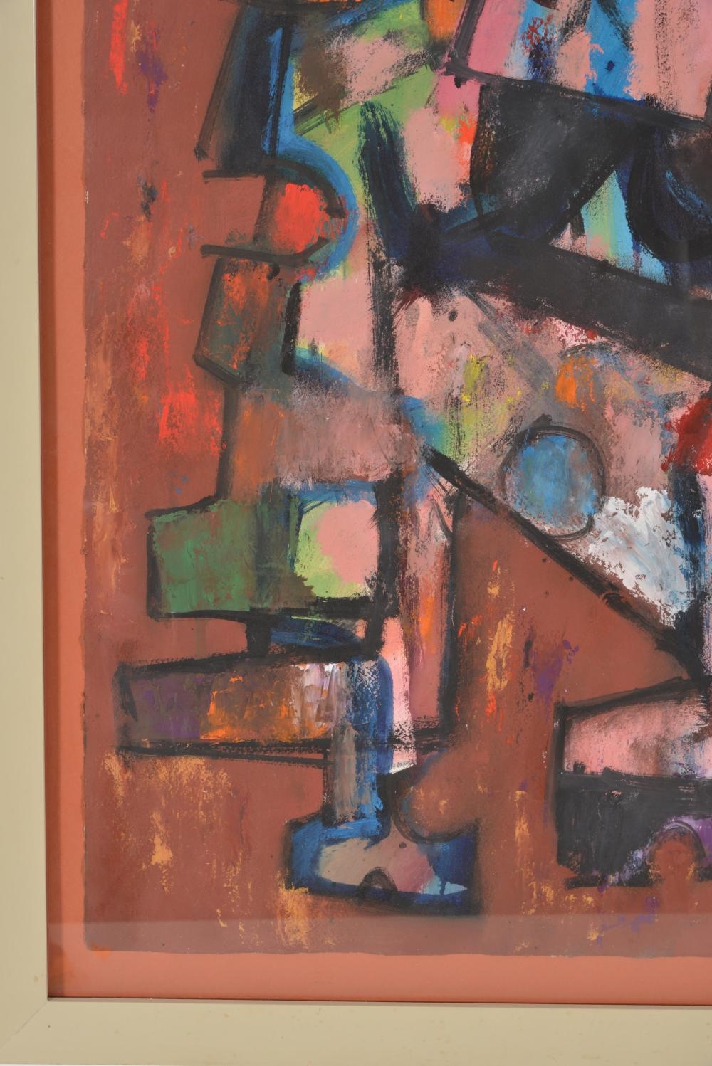 Zero Mostel | large abstract expressionist painting (1971) | MutualArt