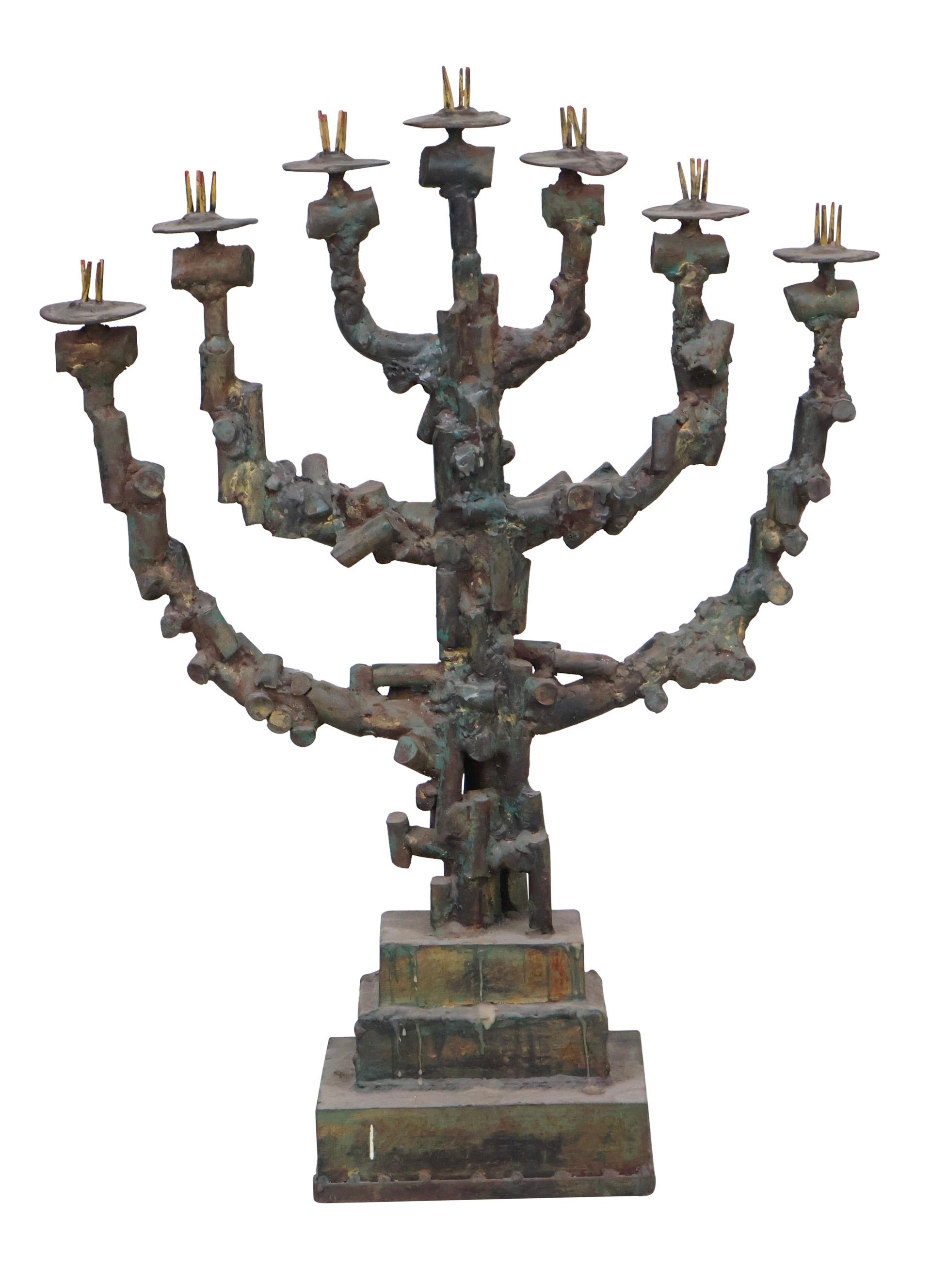 Salvador Dalí | Brutalist Sculptural Menorah | MutualArt