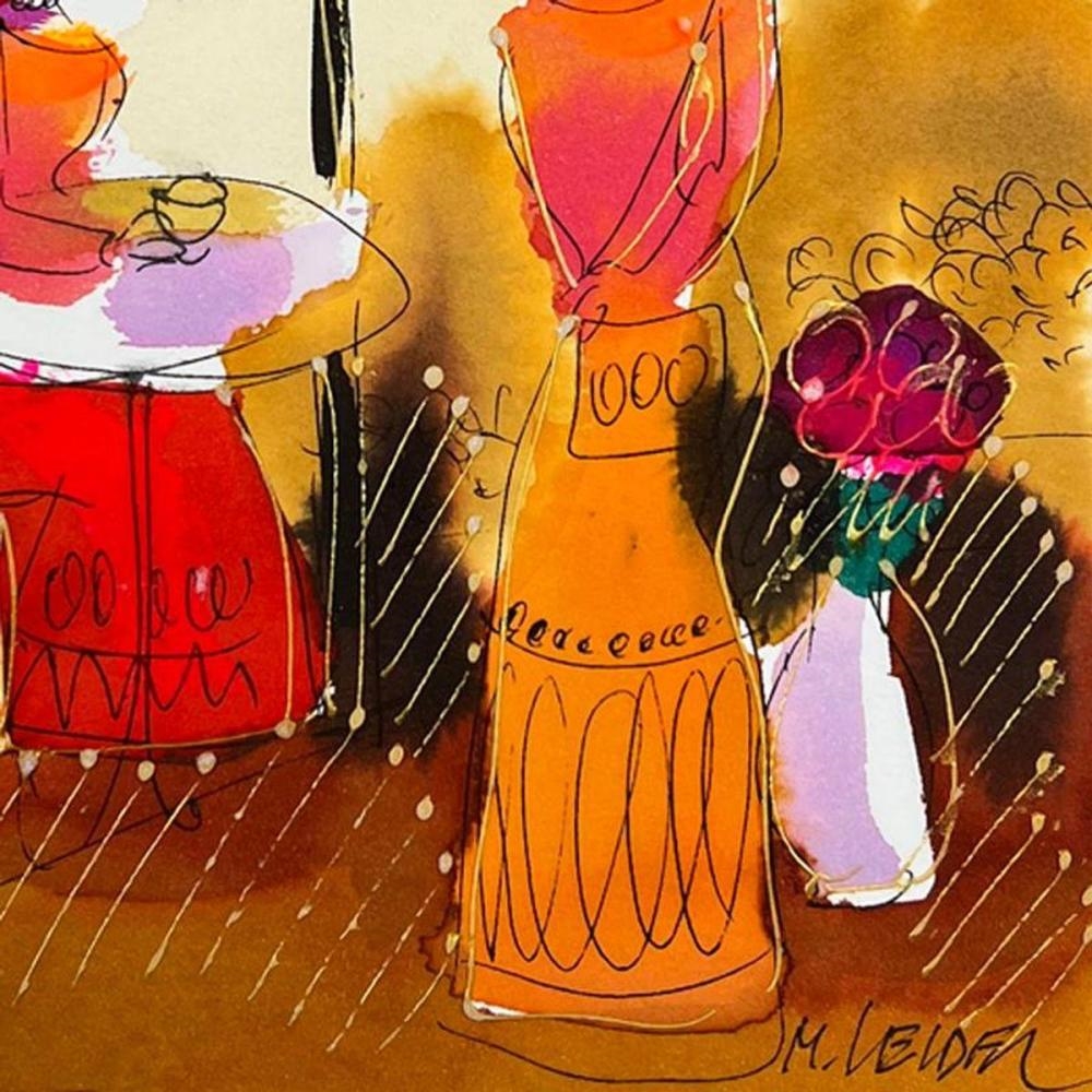 Moshe Leider | Original Mixed Media Watercolor Painting | MutualArt