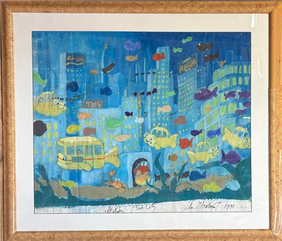 Stewart Moskowitz | Original painting on paper | MutualArt