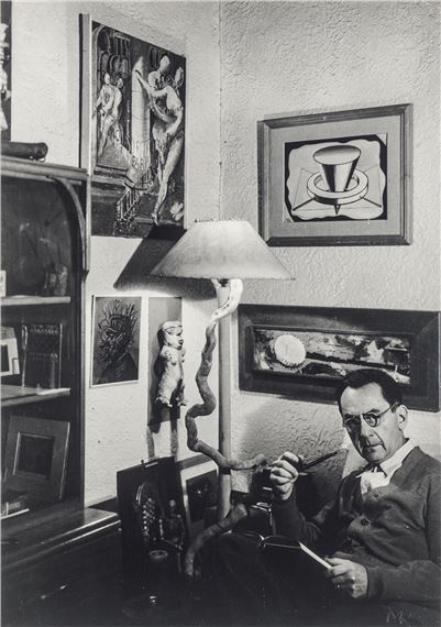 Man Ray | Man Ray in his home in Hollywood (1948) | MutualArt