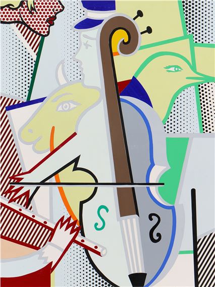 Roy Lichtenstein | Cubist Cello (Study (1997) | MutualArt