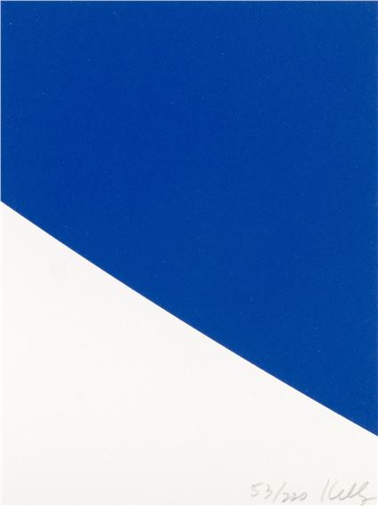 Ellsworth Kelly | BLUE CURVE (1999) | MutualArt