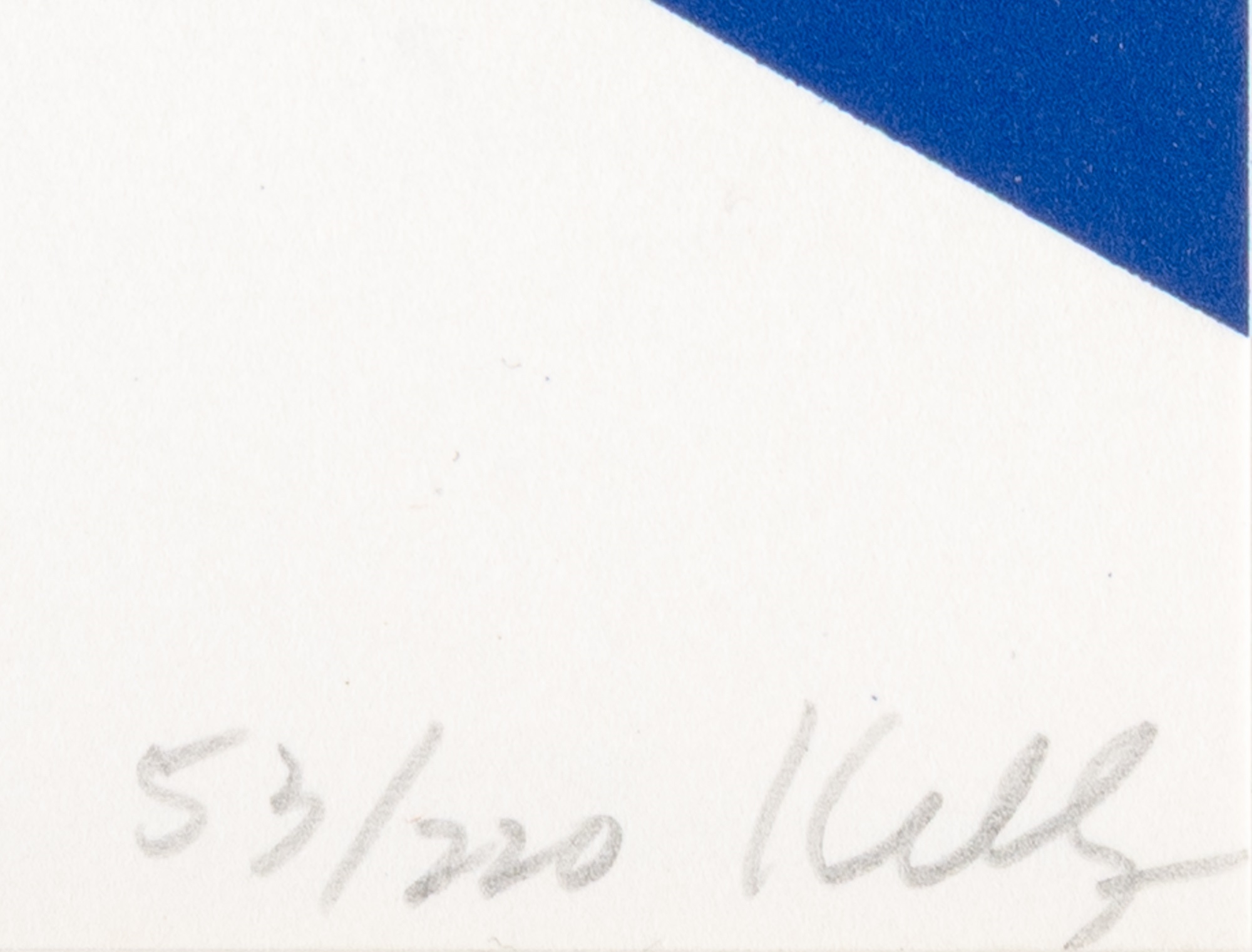 Ellsworth Kelly | BLUE CURVE (1999) | MutualArt