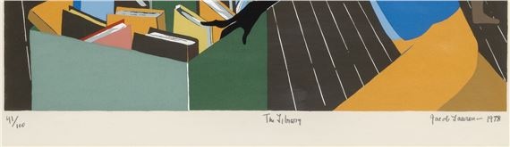 Jacob Lawrence | THE LIBRARY (1978) | MutualArt