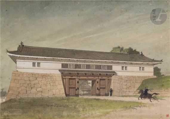 Abel Guérineau | Tokyo castle moat gate; Sakurada gate | MutualArt